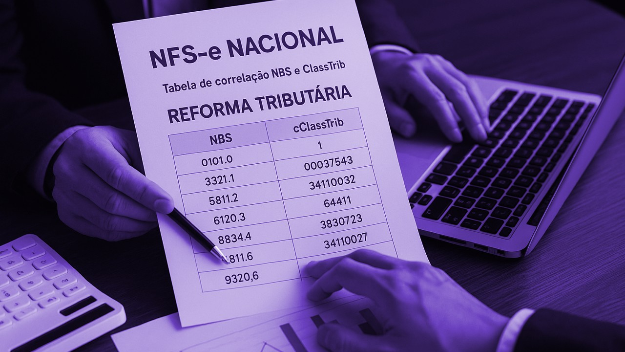 NFS-e Nacional: divulgada tabela de correlação NBS e cClassTrib da ...